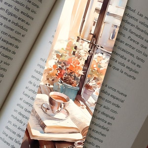 16 Printable Coffee Bookmarks, Watercolor Bookmark Designs, Book Lover ...