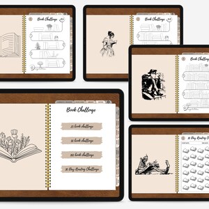 Digital Reading Journal Reading Planner Goodnotes Notability iPad Book ...