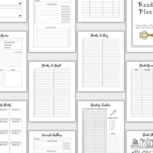 Reading Planner Printable | Book Journal | Reading Tracker | Book ...