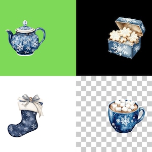 Winter Clipart Bundle, Cozy Winter Clipart, Snowflakes Png, Bluey ...