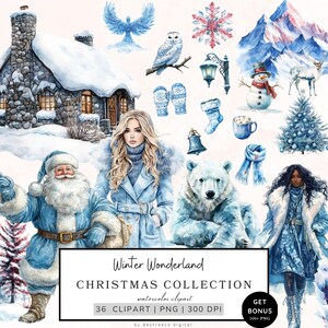 Christmas Clipart Megabundle, Cozy Christmas Png, Santa Claus Png, Cozy ...