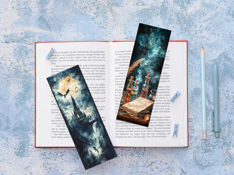 Everyday Magic Bookmarks, Watercolor Bookmark Designs, Magical ...