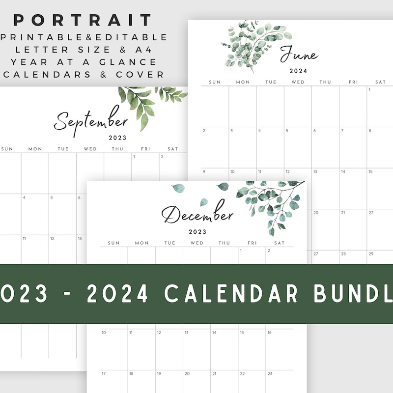 Printable 2024 Calendar - Etsy
