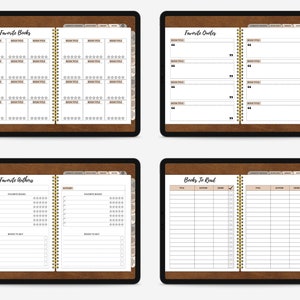 Digital Reading Journal Reading Planner Goodnotes Notability iPad Book ...