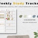 Weekly Study Tracker Printable Student Planner Pomodoro Planner ...