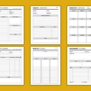Study Planner Printable | Student Planner | College School Planner ...
