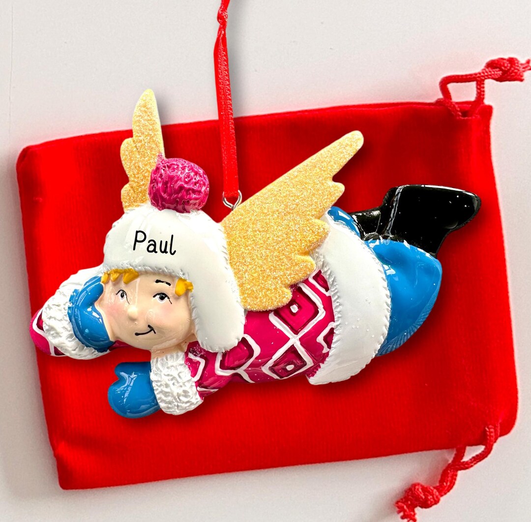 Personalised Flying Angel Ornament - Custom Christmas Gift - Unique ...