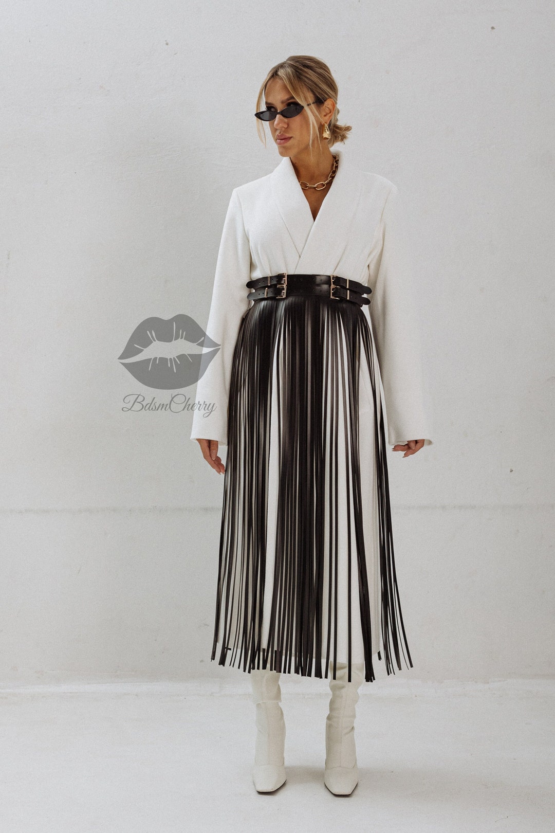 Belt With Fringe, Long Fringe Belt, Corset Belt Black, Long Fringe ...