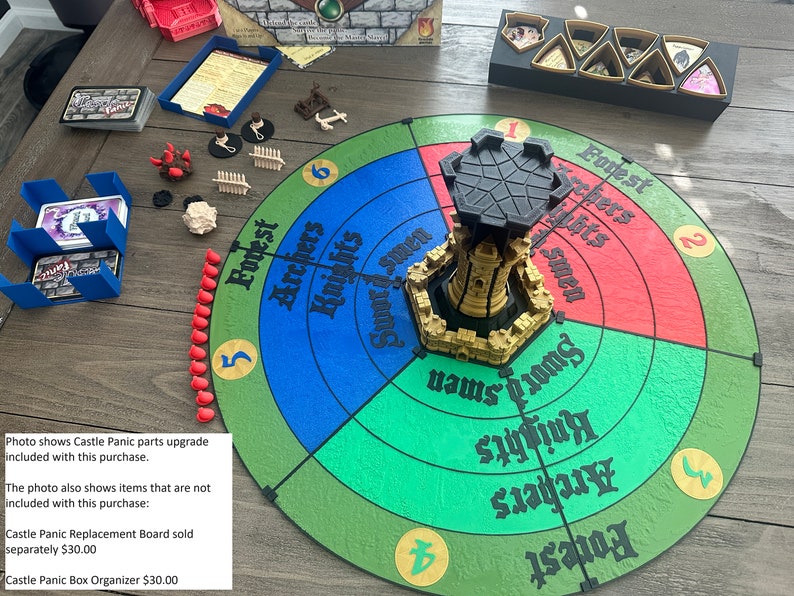 Castle Panic Board Game Pieces - Etsy