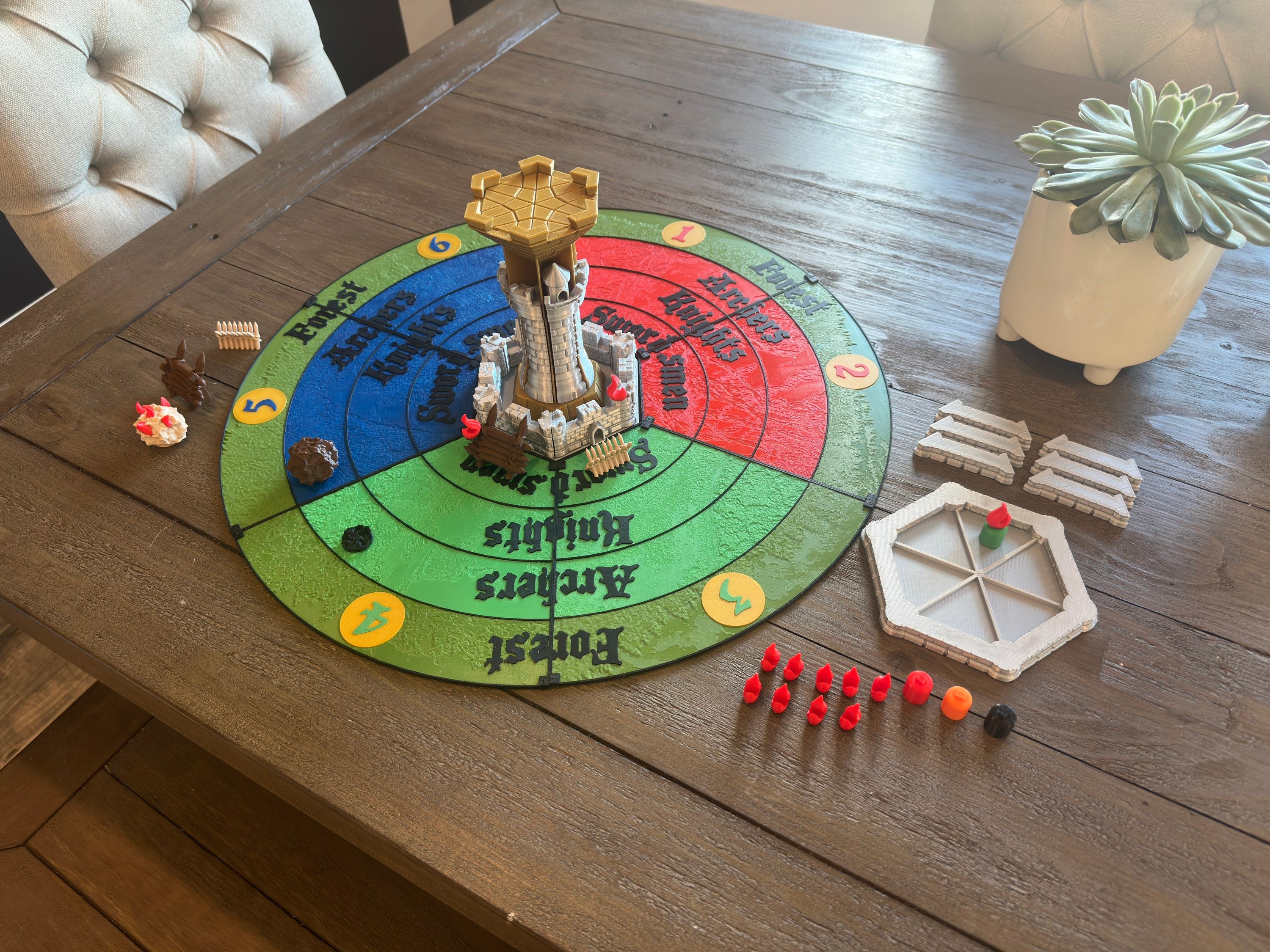 Castle Panic Board Game Pieces - Etsy