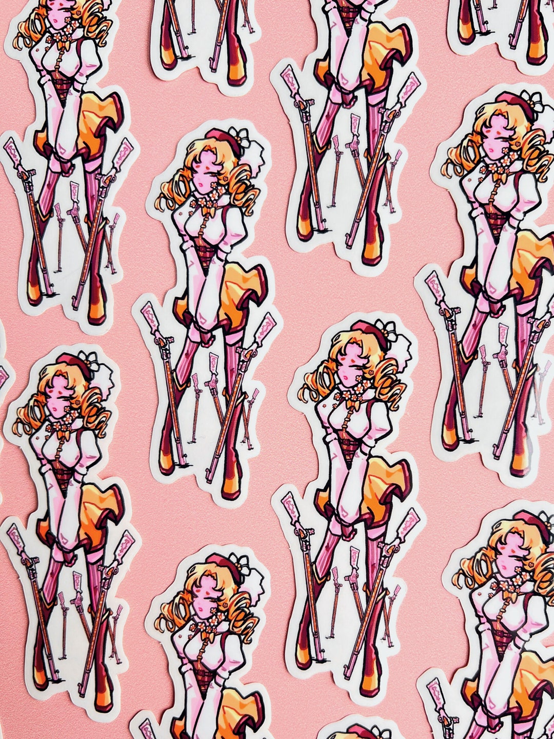 Yellow Magical Girl Sticker - Etsy