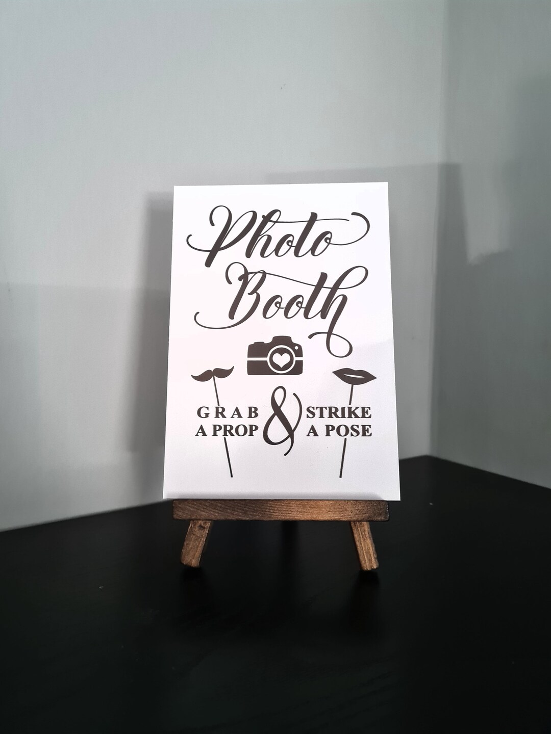 Selfie Station Photo Booth Wedding Party Sign 148mm X 104mm - Miniture ...