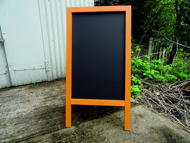 Slim Wooden A Board for Use With Traditional Chalk - Etsy UK