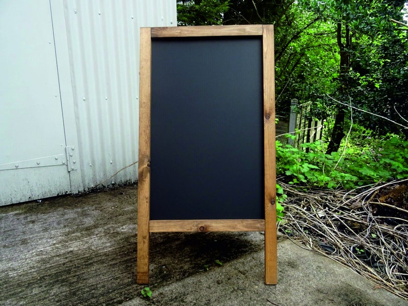 Slim Wooden A Board for Use With Traditional Chalk - Etsy UK