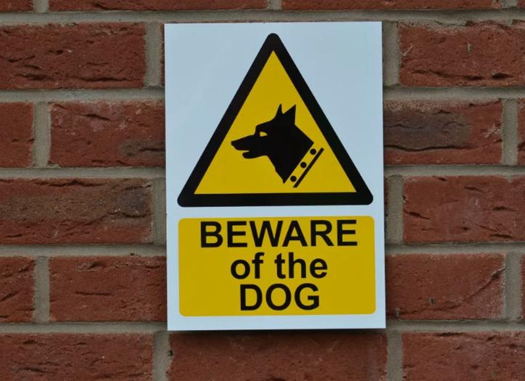 Beware of the Dog Sign - All Sizes and Materials - Security - Guard Dog ...