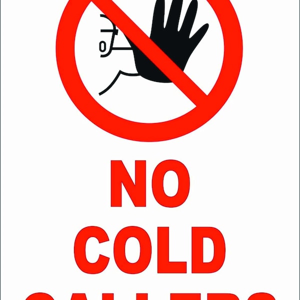 No Cold Callers Sign - Etsy UK