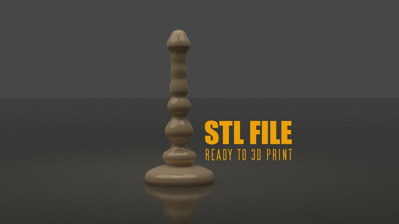 Adult Dildo Stl 3d Printing File Model Object Anal Plug Ball Rider