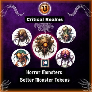 Horror Monsters Token/beholder/ Mind-flayers - Etsy