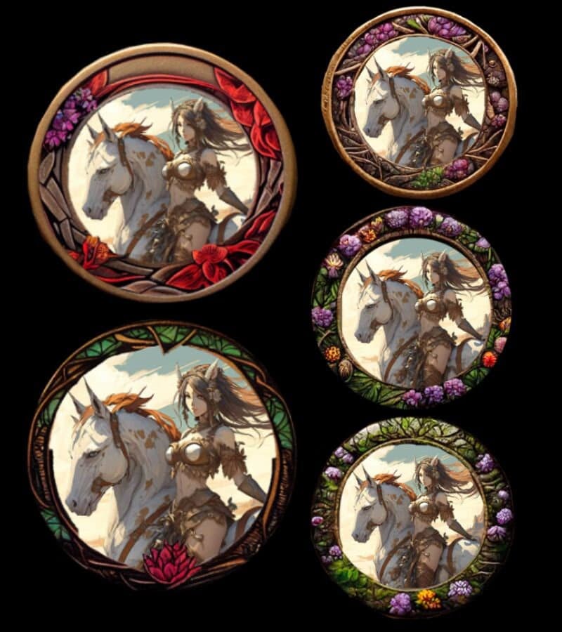 Nature Druid Dnd Token Border Pack 1 DND Token Frame/digital Token ...