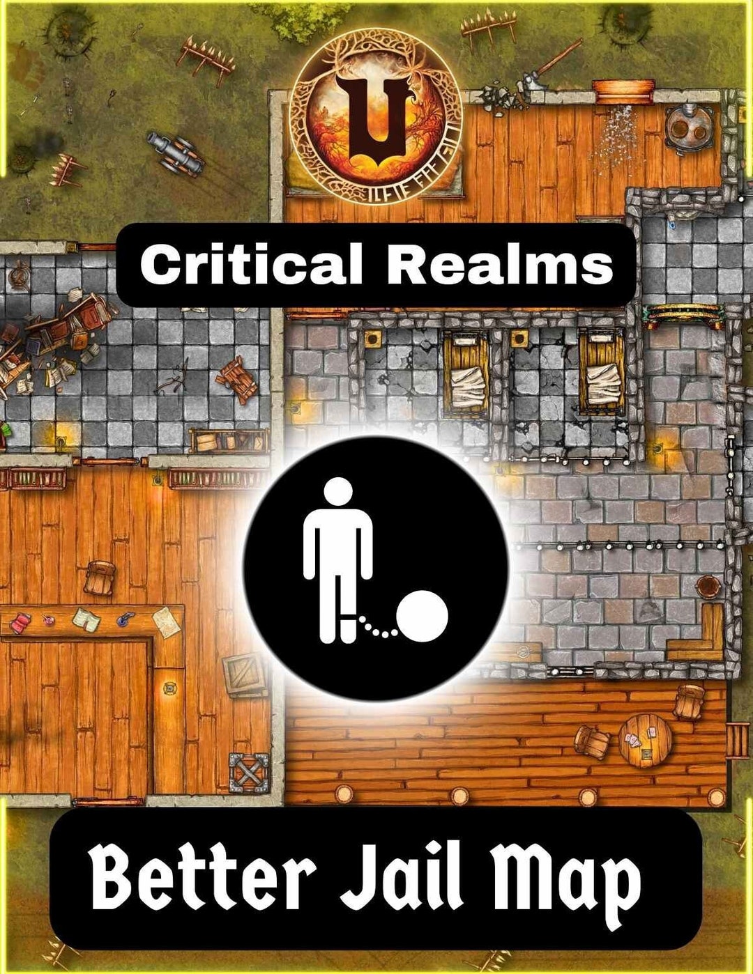 Better Jail / Prison Maps Critical Realms 16 Map Pack Dnd Map/ Jail ...