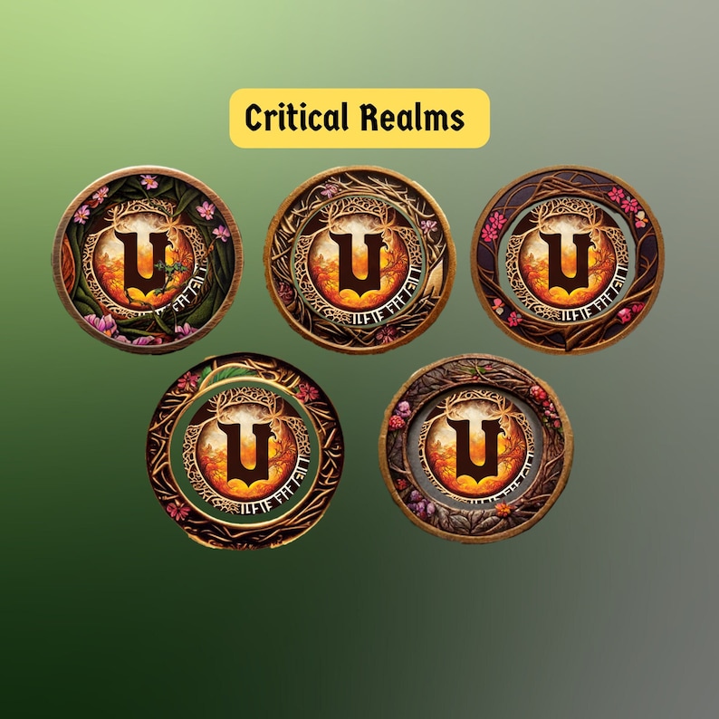 Nature Druid Dnd Token Border Pack 3 Token Frame/digital Token/tabletop ...