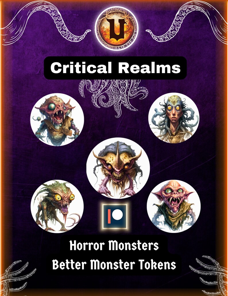 Horror Monsters Token/beholder/ Mind-flayers - Etsy