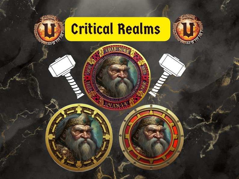 Dwarf Dnd Token Border Pack 1 DND Token Frame/digital Token/tabletop ...