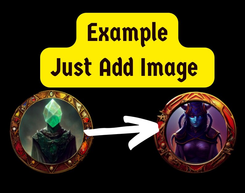 Nature Druid Dnd Token Border Pack 1 DND Token Frame/digital Token ...