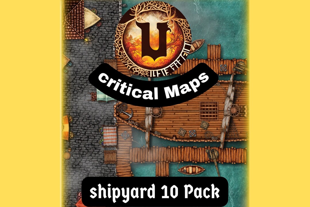 Shipyard Maps 10 Pack critical Maps Battle Map, Pathfinder , Dungeons ...