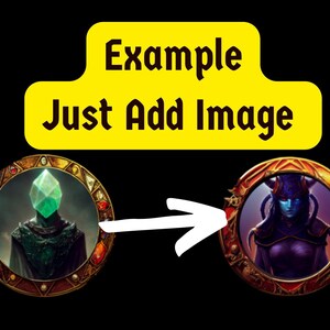 Blue Fire Monk Dnd Token Border Pack DND Token Frame/digital Token ...