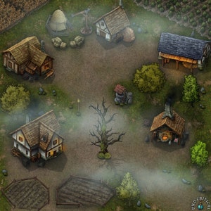 Farm Map Pack (5 Pack) Dnd Battle Map, D&D, Battlemap, Dungeons and ...