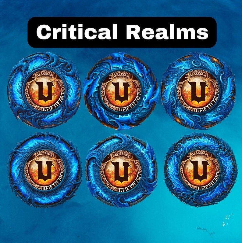 Blue Fire Monk Dnd Token Border Pack DND Token Frame/digital Token ...