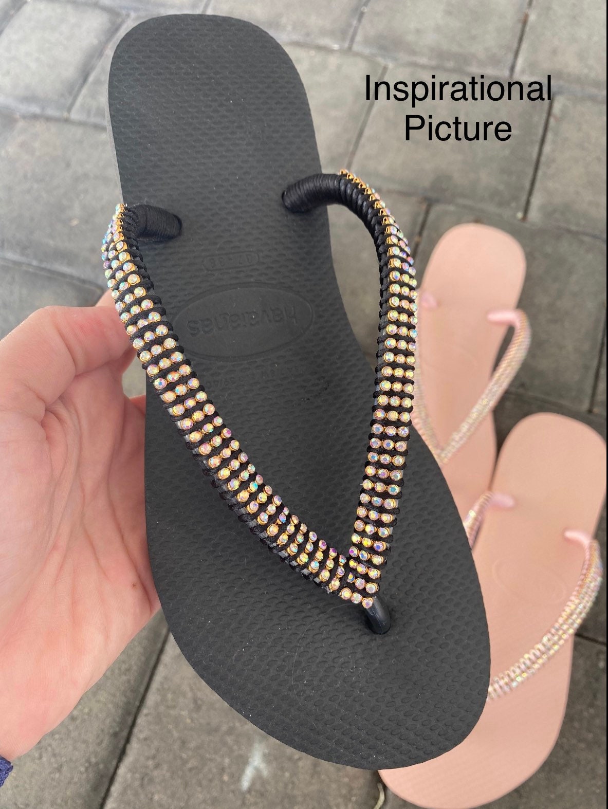 Rhinestone Mesh for Flip Flops, Decorations for Flip Flops, Diy Flip ...