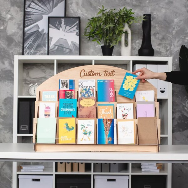 Greeting Card Display Rack - Etsy