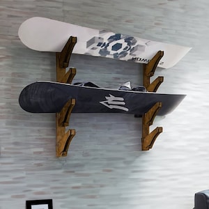 Snowboard Wall Rack, Snowboard Wall Mount, Snowboard Holder, Snowboard ...