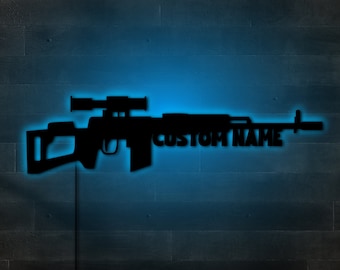 Rifle Neon Sign - Etsy
