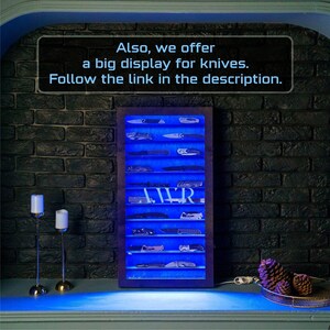 Custom Knife Display Case, Wood Knife Holder, Knife Display Box, Pocket ...