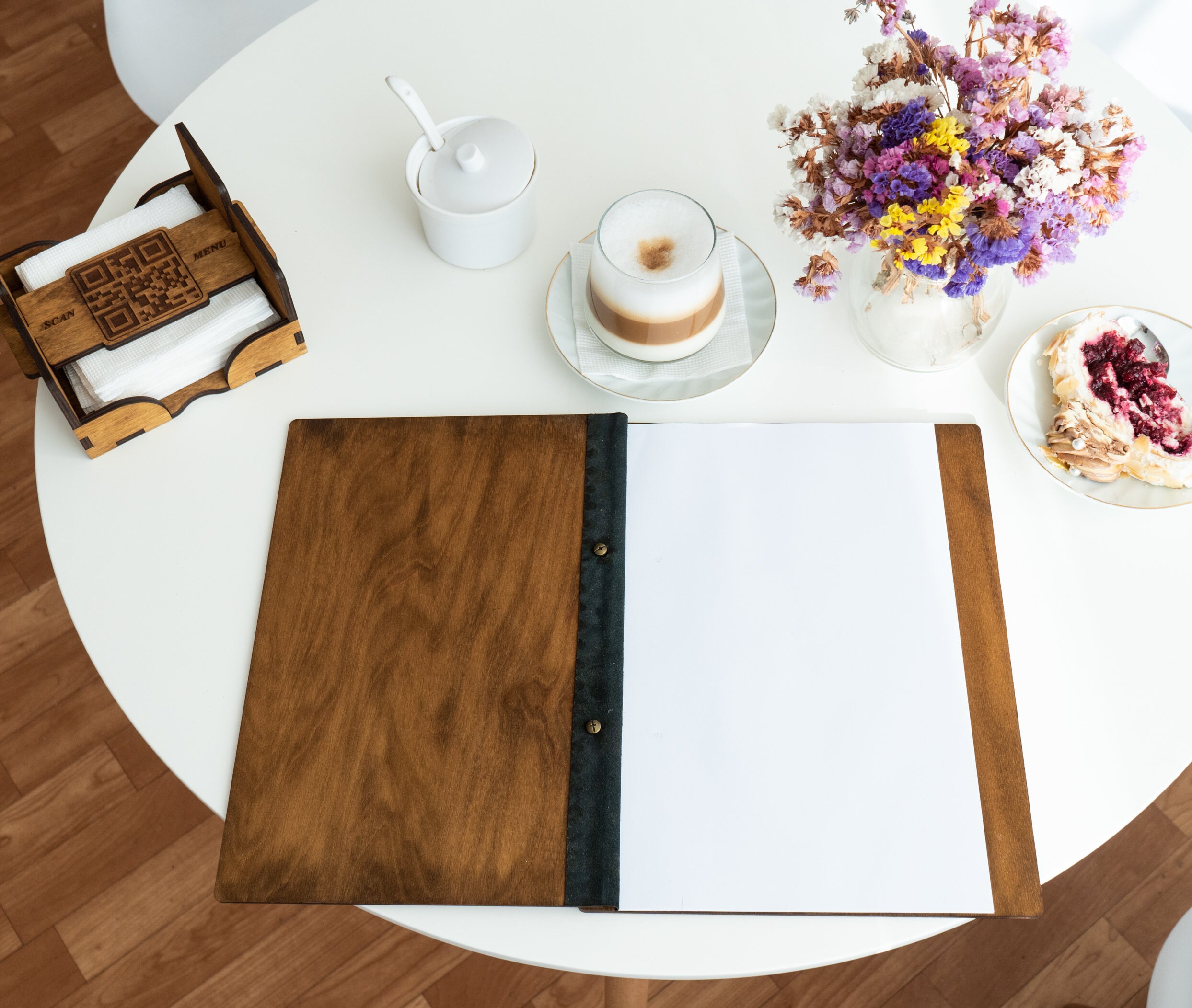 Wood Restaurant Menu Wooden Menu Cover Personalized - Etsy UK