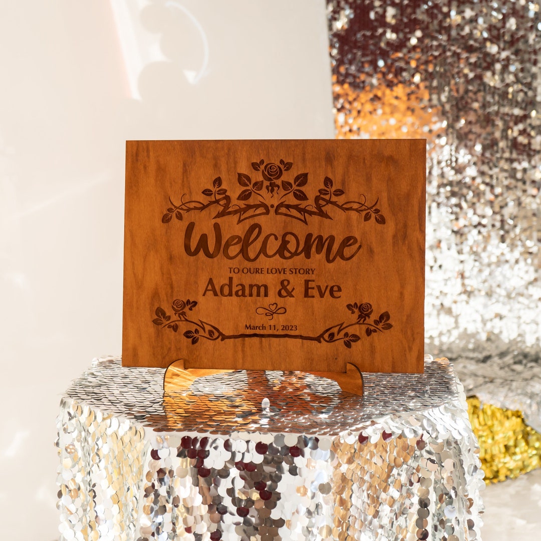 Welcome Wedding Sign, Wooden Welcome Sign, Bridal Shower Welcome Sign ...