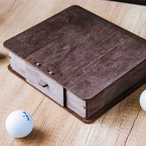 Golf Ball Box,wooden Golf Box,golf Ball Holder,golf Ball Storage,wood ...