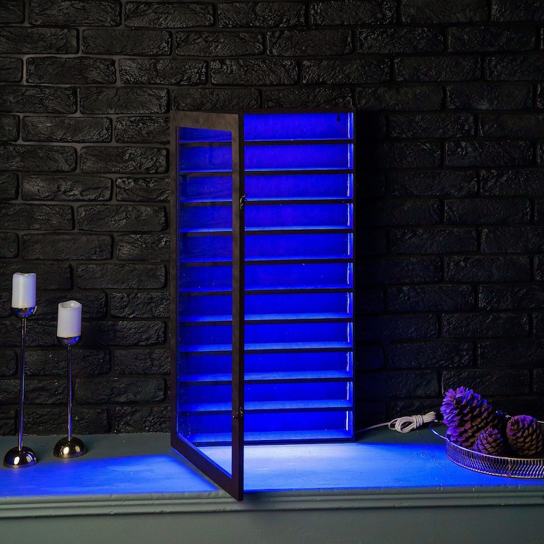 Shot Glass Display Lighted, Shot Glass Display Case With Door, Shot ...