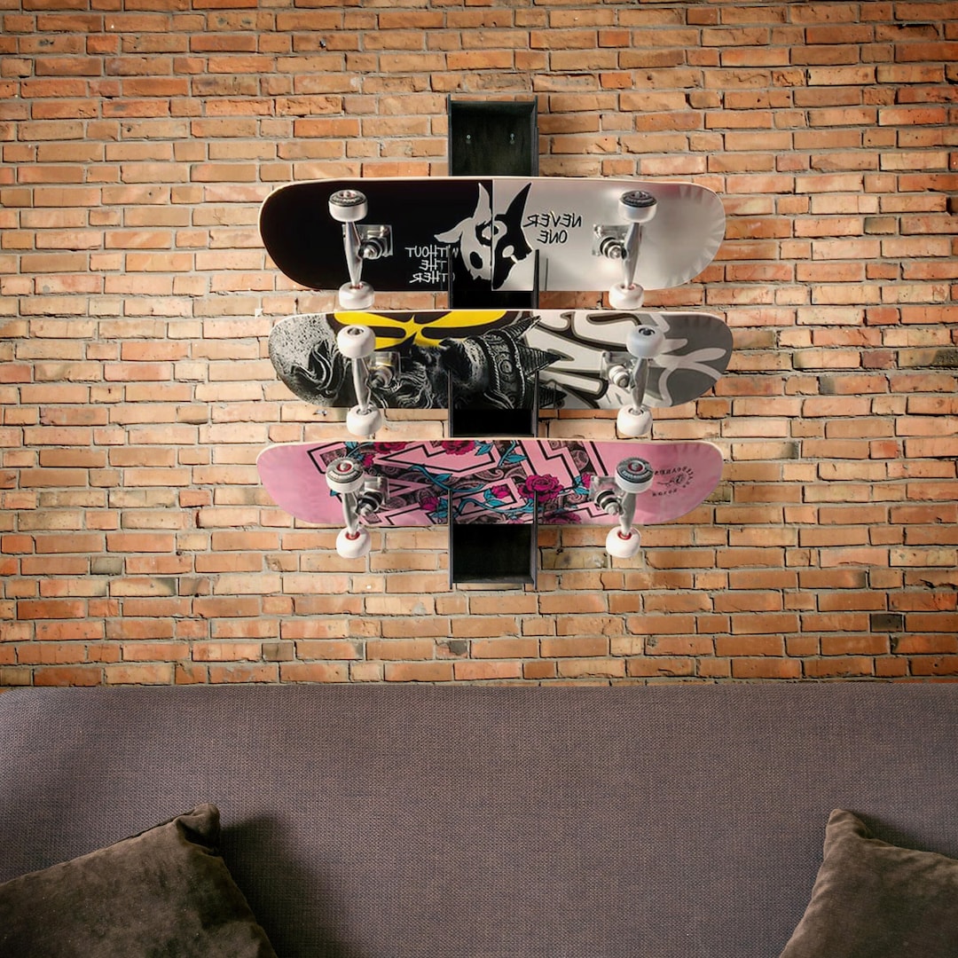 Skateboard Wall Rack,skateboard Wall Mount,skateboard Hanger,skateboard ...
