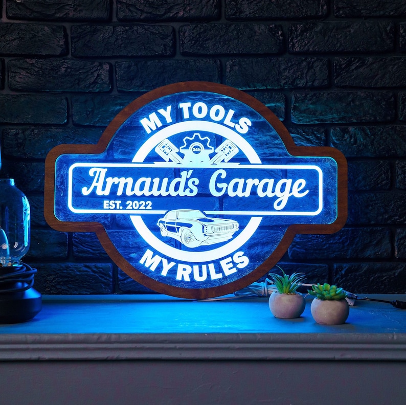 Garage Neon Sign Custom Garage Light up Sign Garage Led - Etsy