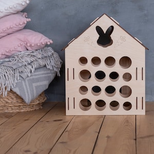 Custom Rabbit Hutch, Wooden Rabbit House, Modern Rabbit House, Rabbit ...