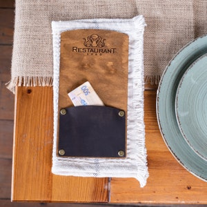 Restaurant Check Holder, Custom Check Presenter, Wooden Check Presenter ...