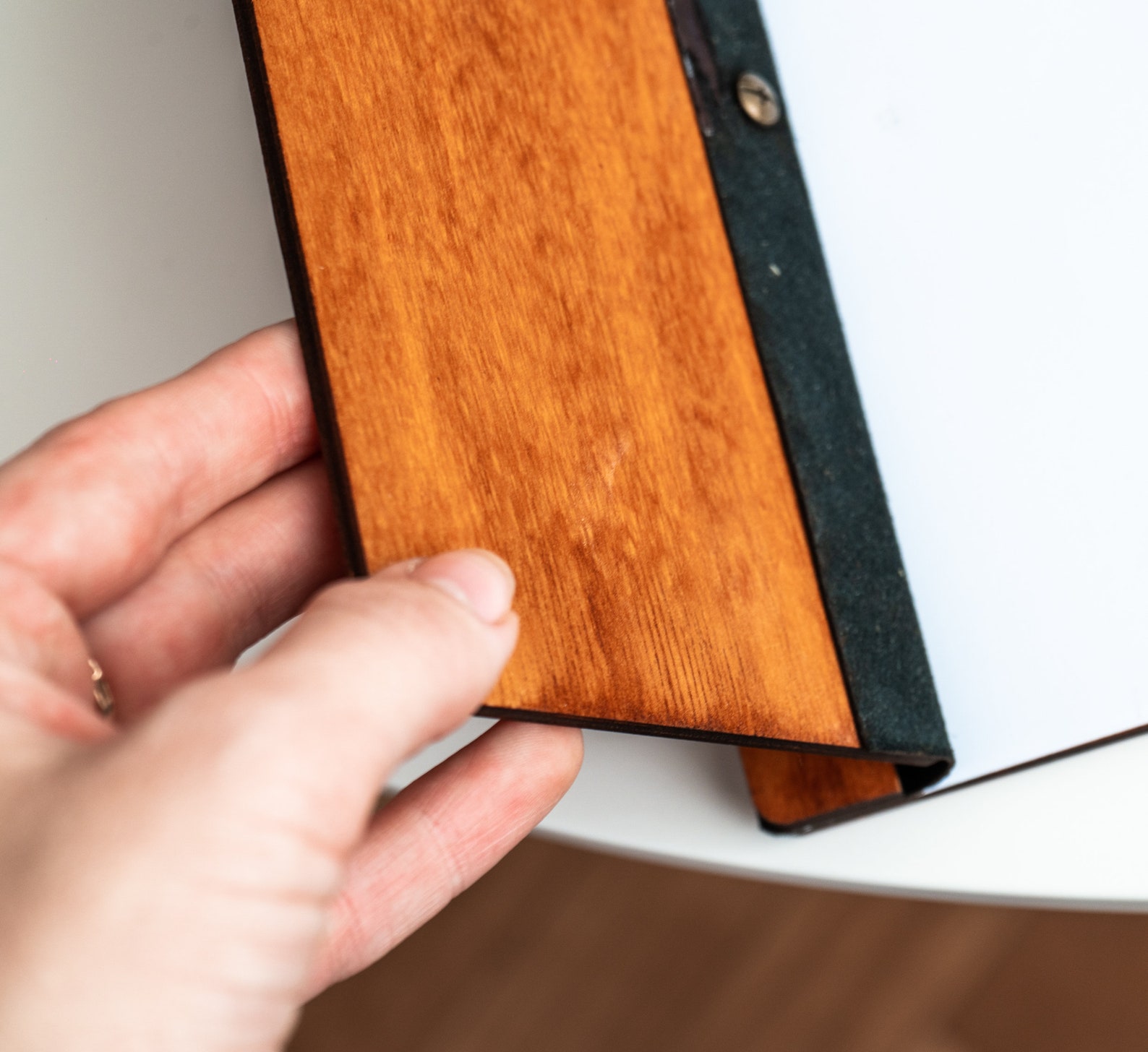 Coffee Bar Menu Folder, Coffee Menu Cover, Wooden Menu Folder ...