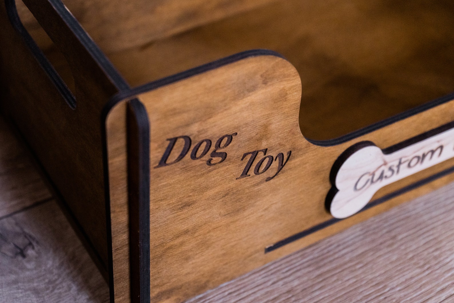 Personalized Dog Toy Storage Dog Toy Box Wood Pet Toy - Etsy