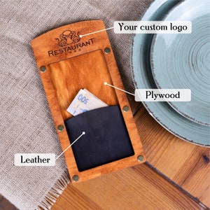 Restaurant Check Holder, Custom Check Presenter, Wooden Check Presenter ...