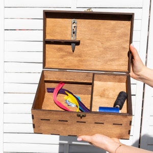 Personalized Sewing Kit, Custom Sewing Kit, Wooden Sewing Box, Sewing ...