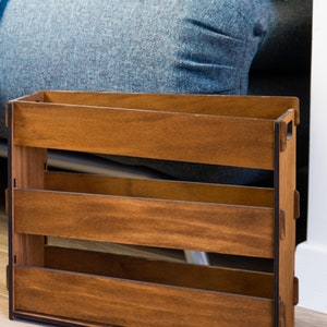 Wood Magazine Rack Floor, Wooden Magazine Holder, Magazine Holder Floor ...